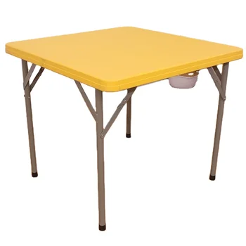 Colorful 80cm Plastic Square Folding Card Table Foldable Picnic Kitchen ...