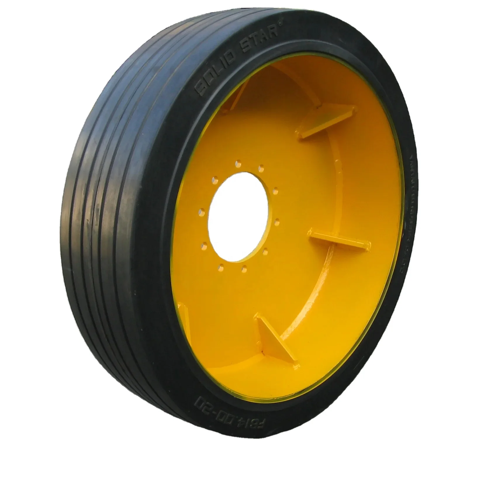 Customized Rim Data Bonded Big Otr Solid Tires,Mounted-on Rims Tires ...