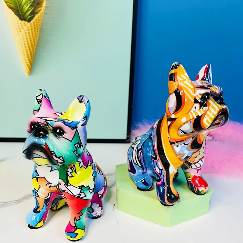 Luxury Home Office Living Room French Bulldog Decor New Creative ...