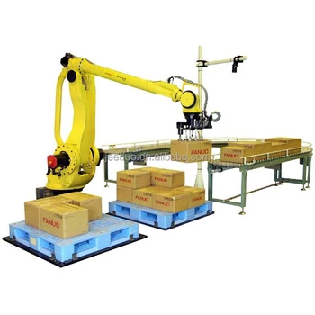 High Efficiency Packaging Line Handling Robots Polypropylene Bag Carton Automatic Robotic Pallet ...
