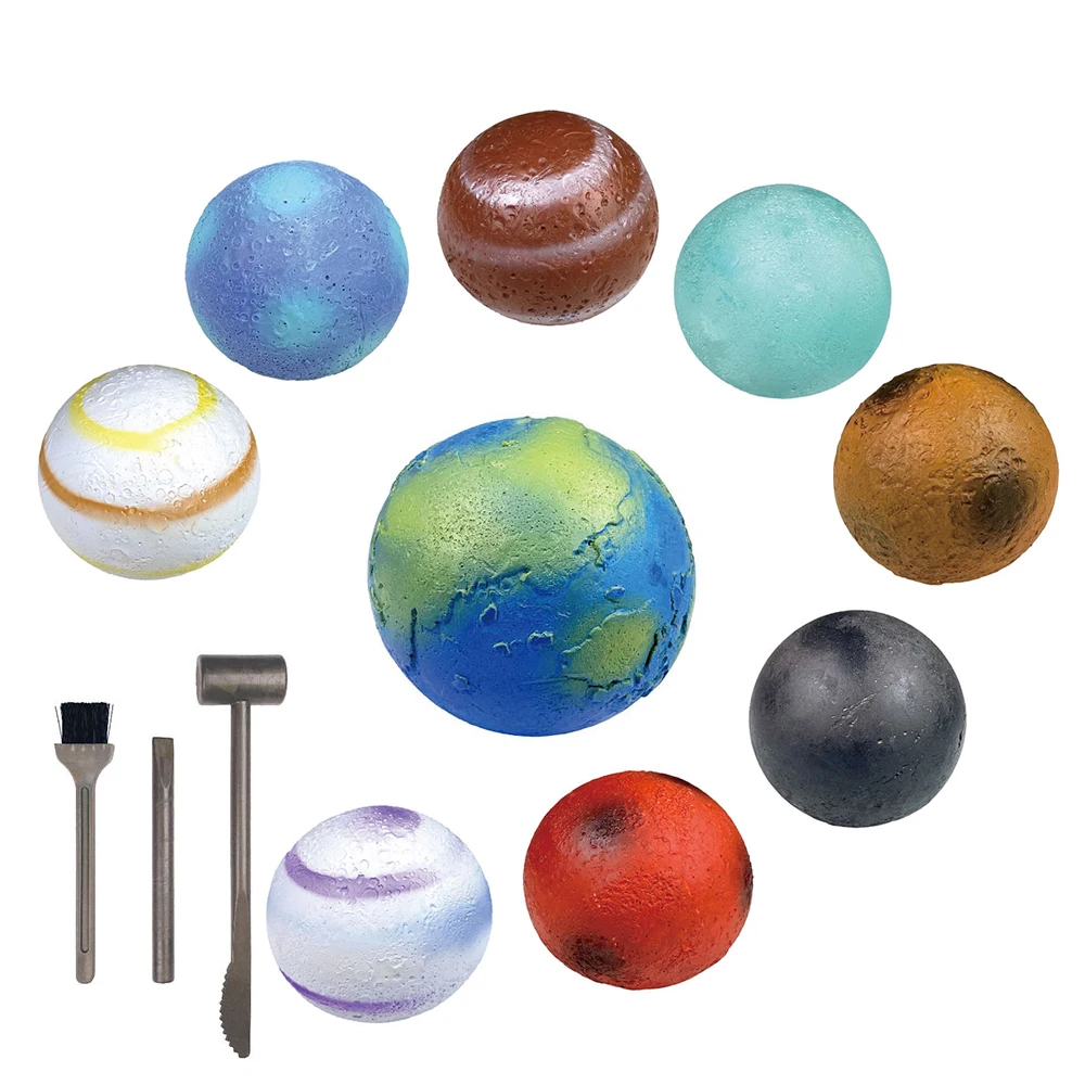 Nine Planets Blind Box Packing Plaster Excavation Discover Solar System ...