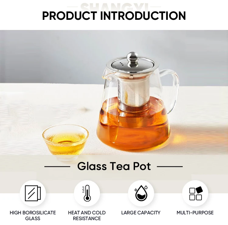 Microcrystalline Glass Kettle Transparent Glass Kettle Teapot Wholesale ...