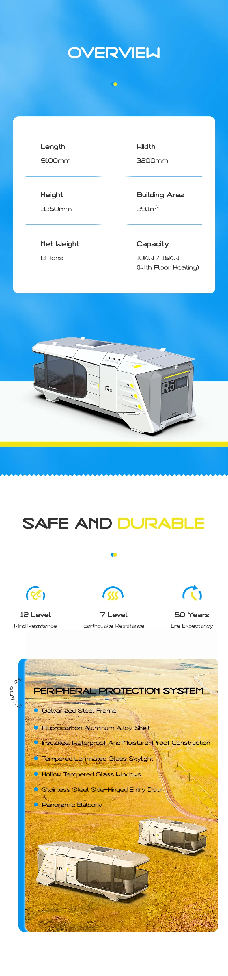 Zcamp R5 Camping Capsule - Luxury Modern Outdoor Resort