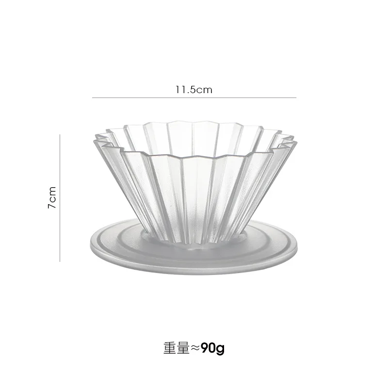 White V01 Resin Folding Paper Filter Cup For Hand Coffee Drip Filter ...