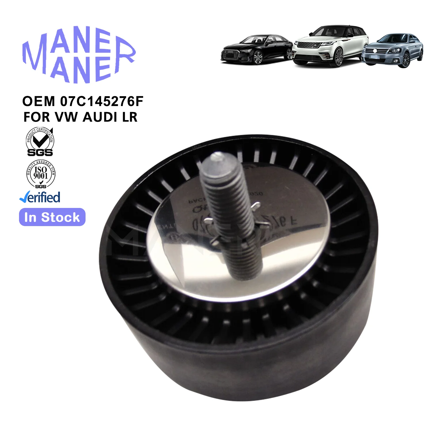 MANER 07C145276F Belt Tensioner Pulley for Bentley 6.0 W12