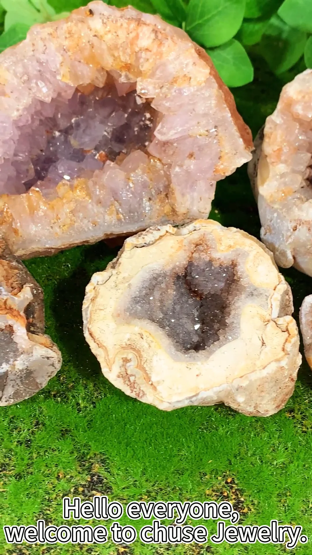 Natural Quartz Cluster Crystal Geode Mineral Specimen Rough Raw Agate ...