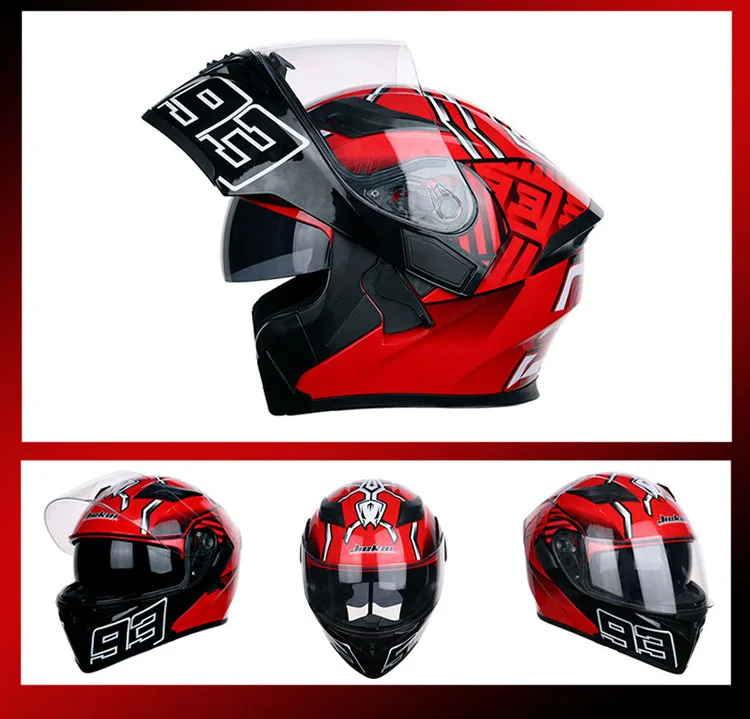 New Full Face Marquez 6 Red Ant Helmet Moto Helmate Motocross Helmet ...