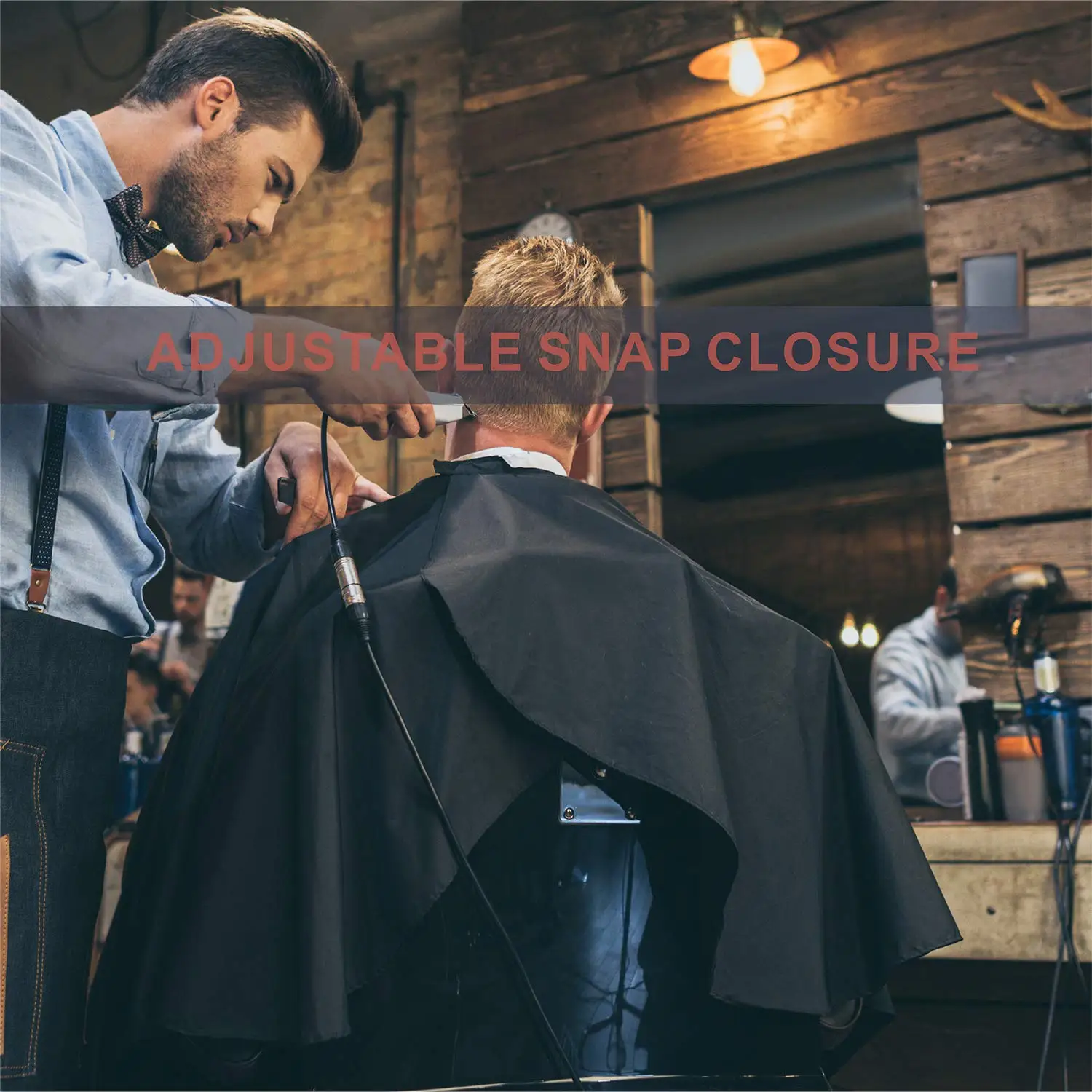Hairdressing Gown Barbers Cape Cutting Gown Full-Length Waterproof ...