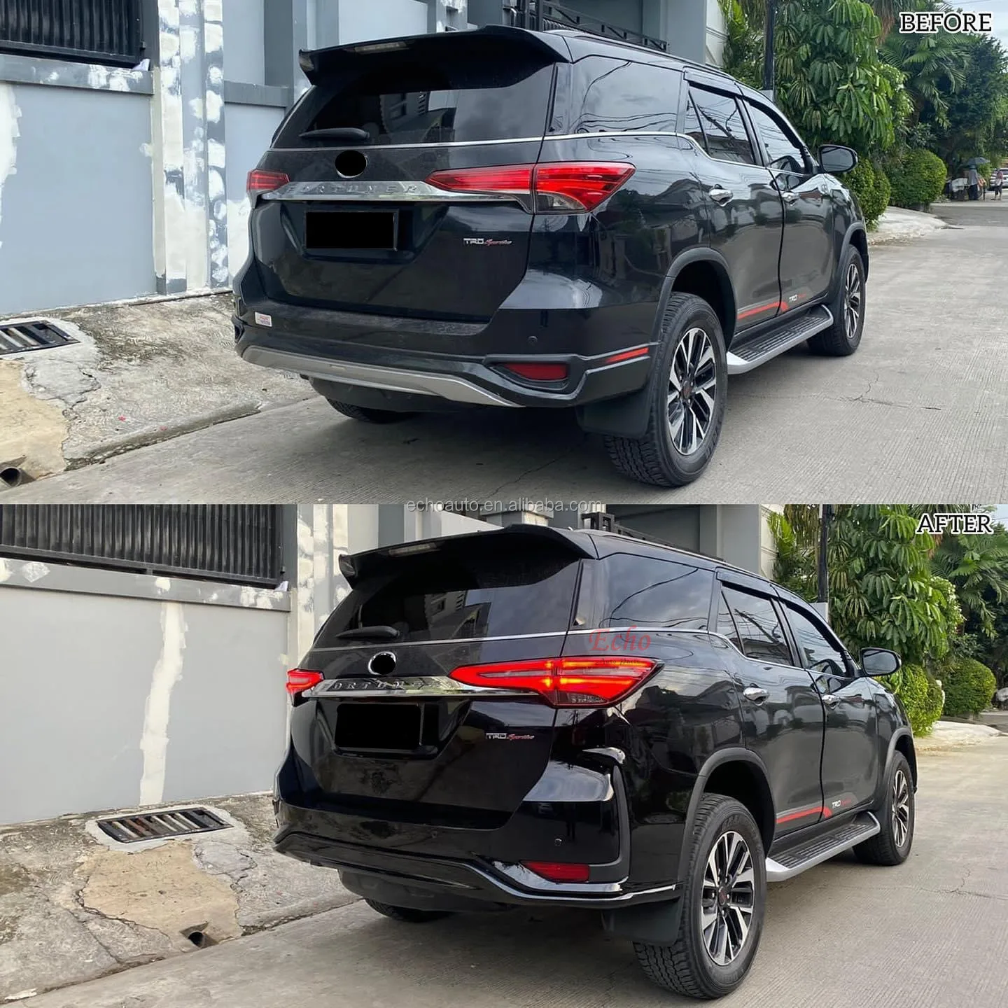 Toyota Fortuner 2014-on Upgrade Bumpers Body Kit - Facelift