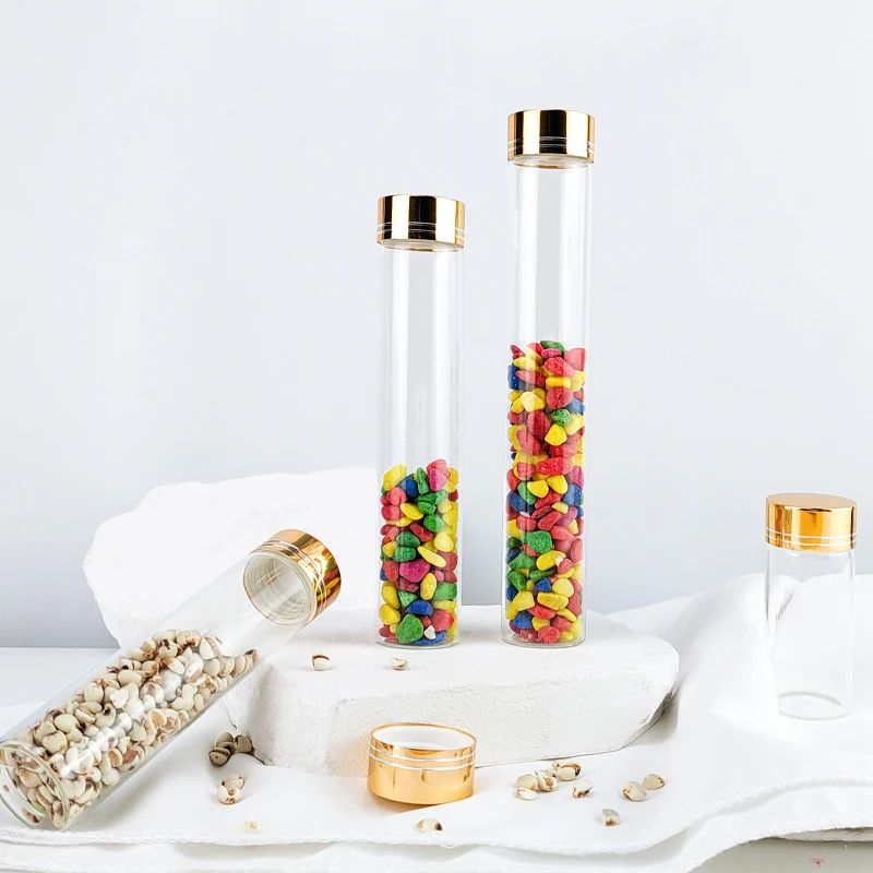 Mini Cute Small Clear Glass Vials Large Test Tube 30mm Bottle Diameter ...