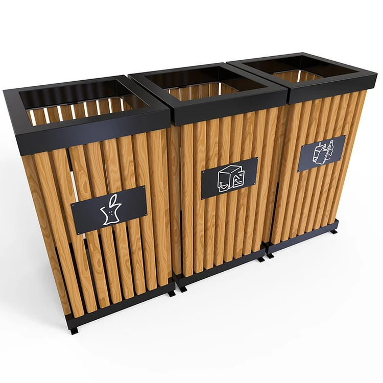 Factory Custom 240 Liter Color Outdoor Street 3 Compartment Classified ...