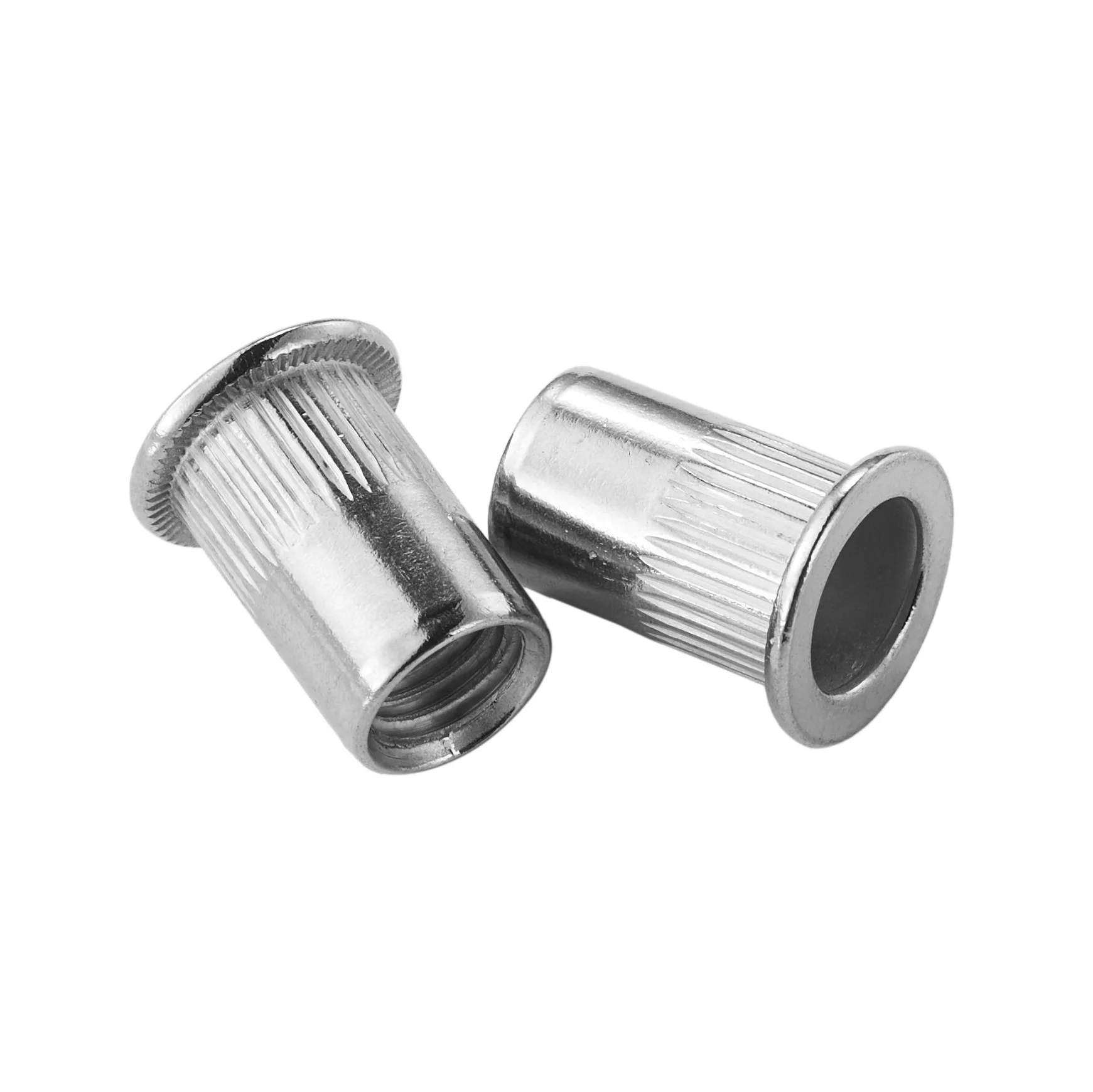 304 Stainless Steel Flat Head Rivet Nut Large Edge Zinc Galvanized M3 ...