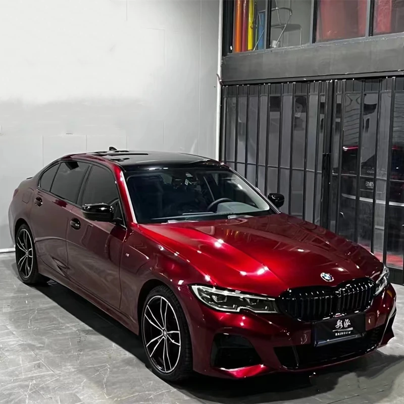 Wholesale PET Liquid Dragon Blood Red Car Vinyl Wrap