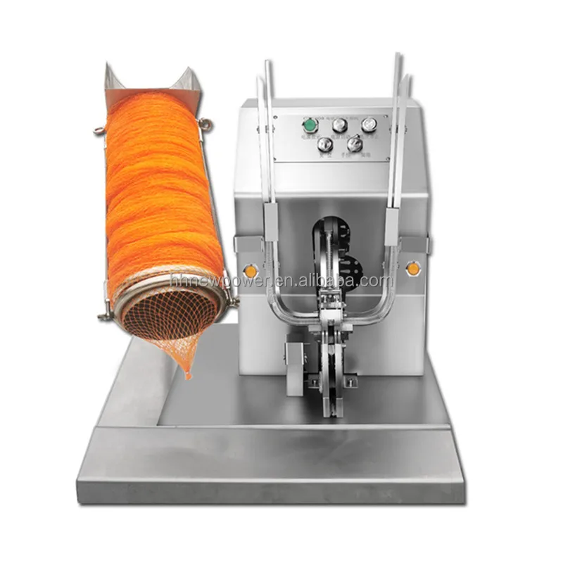 Electric Vegetable Net Bag Clipper Machine Orange Mesh Bag Sealer ...