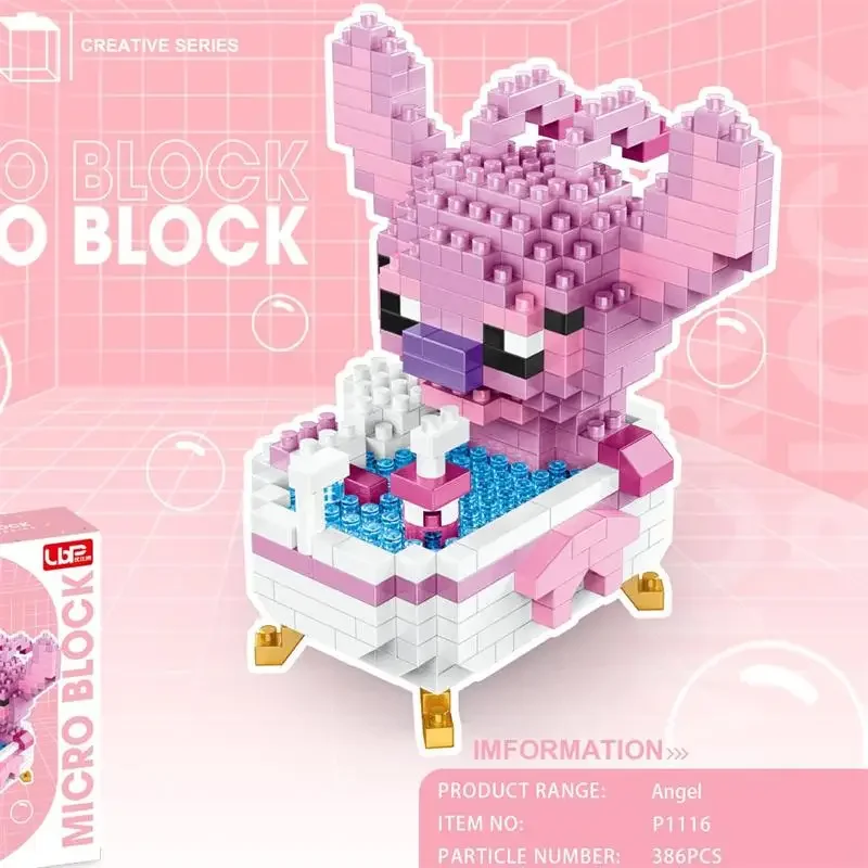 Cartoon Magic Blocks Bathtub Mini Bricks Micro Anime Building Toy ...