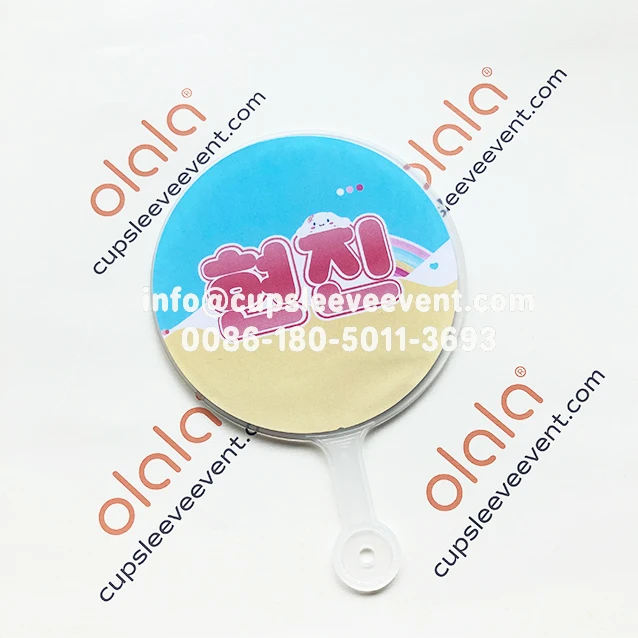 Wholesale Kpop Personalized Customized Printed Idol Mini Picket Hand Fans