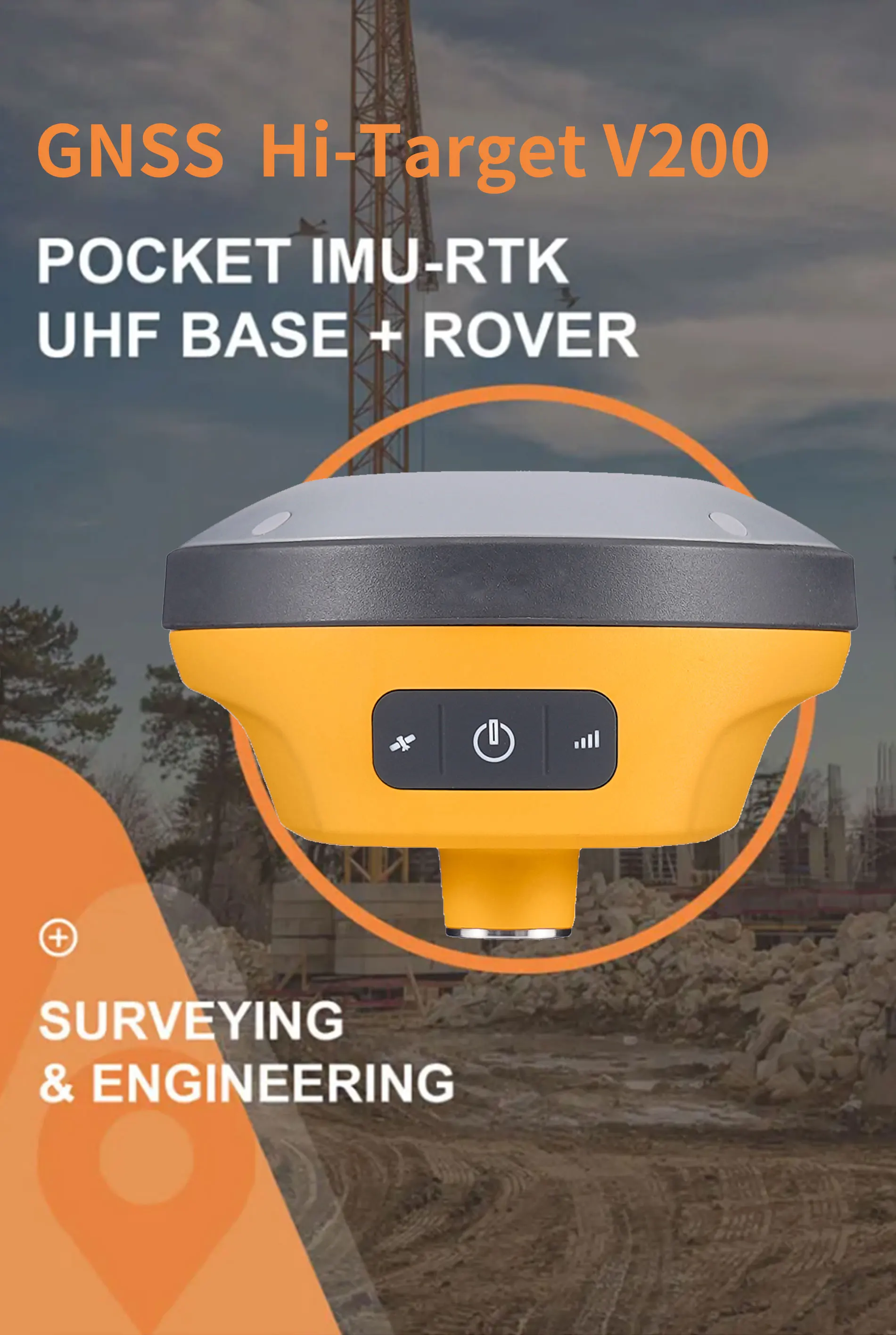 Hi Target V200 Gnss Rtk Base China Brand Gps Rtk Rover China Brand Gps ...