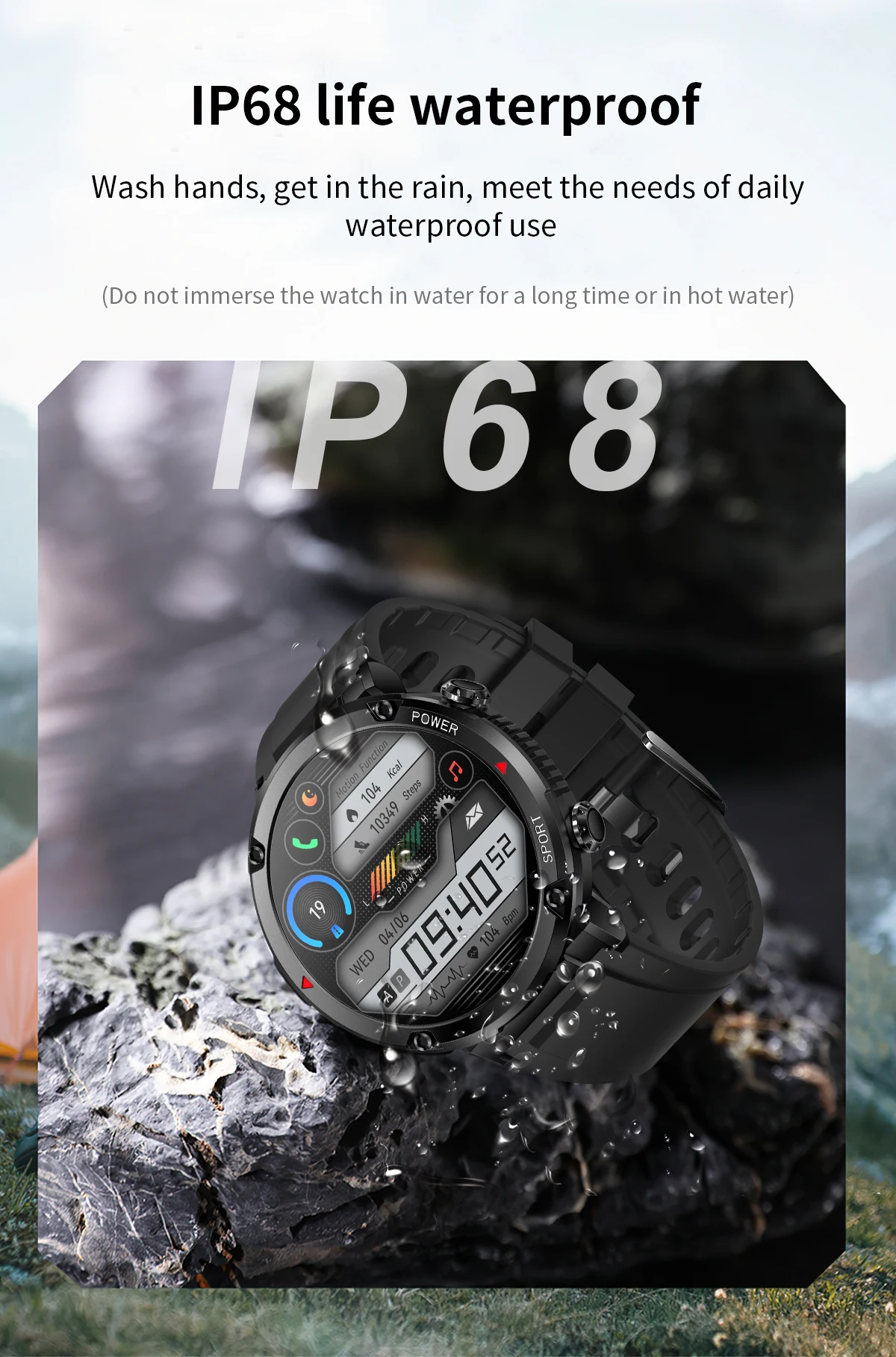 T30 Smartwatch - Heart Rate Tracker & Call Reminders