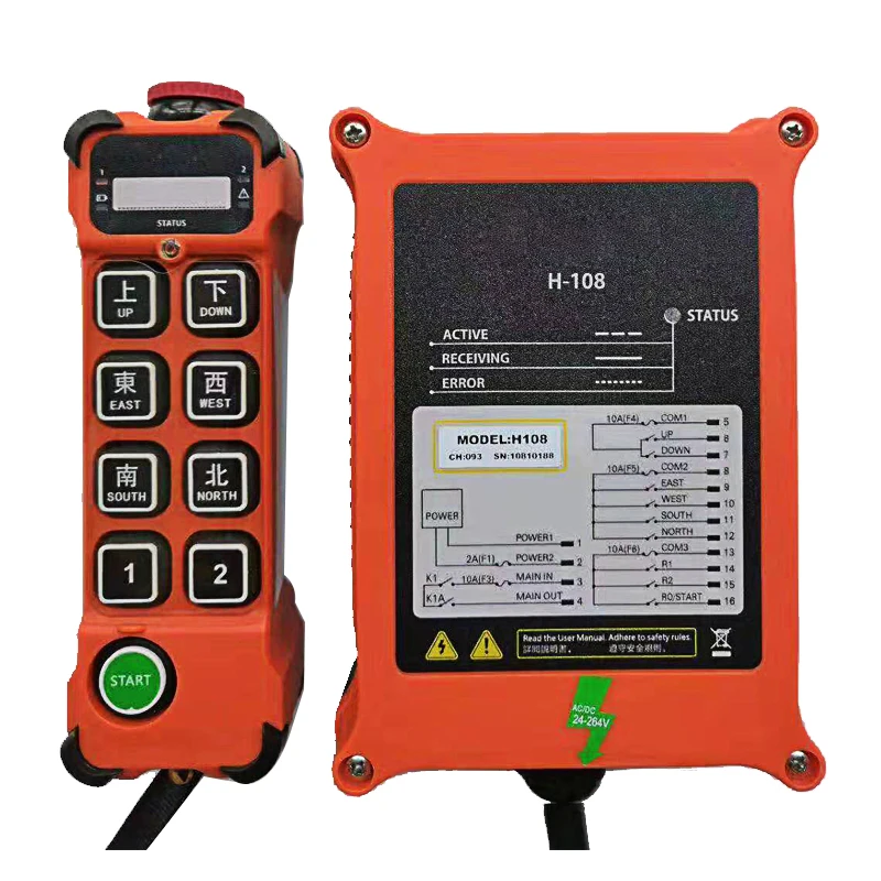 Wireless Bridge H108 Wireless Crane Remote Control - 8 Channel ...