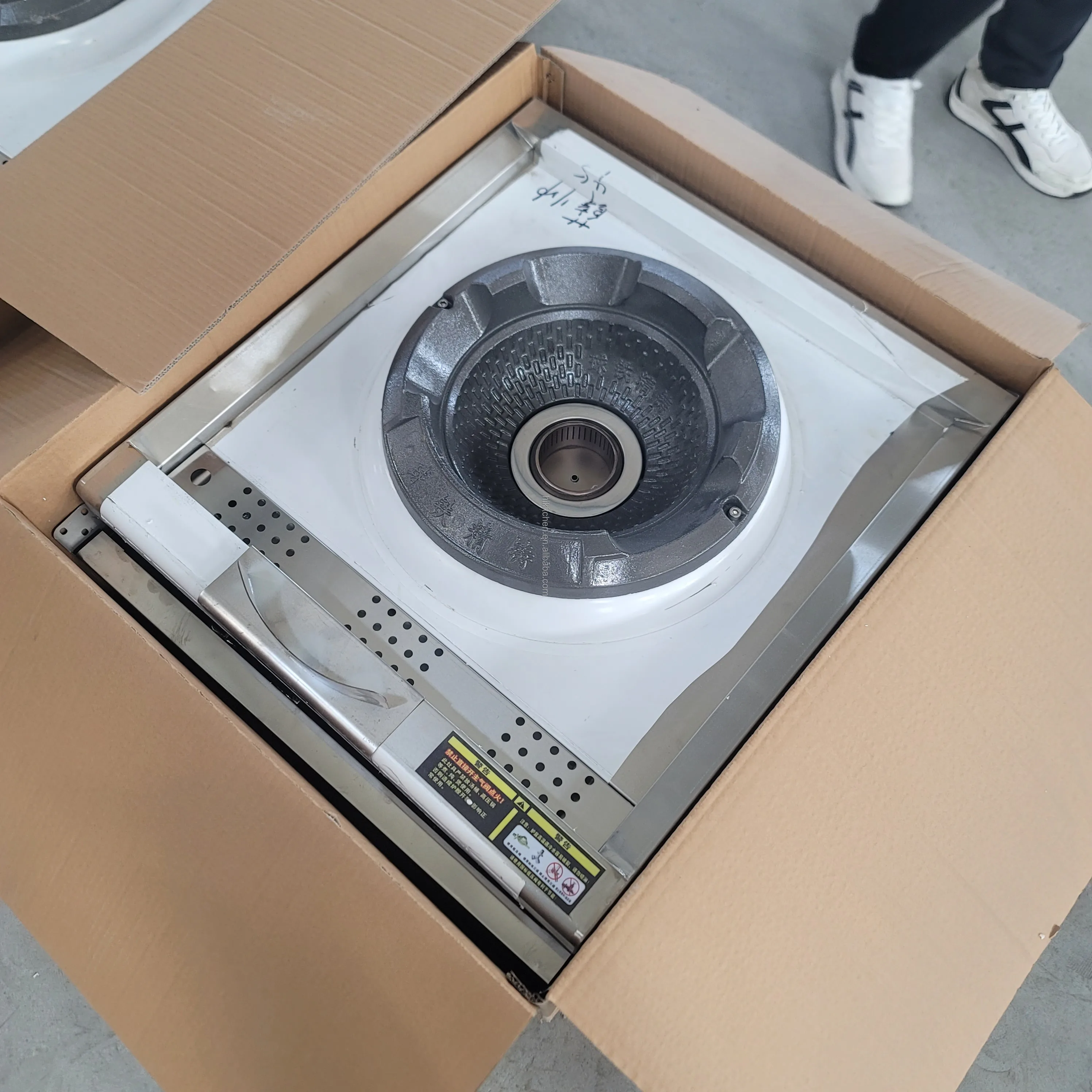 Wok Equipment Wok Gas Range Stove Burner Factory Stand Stainless Steel ...