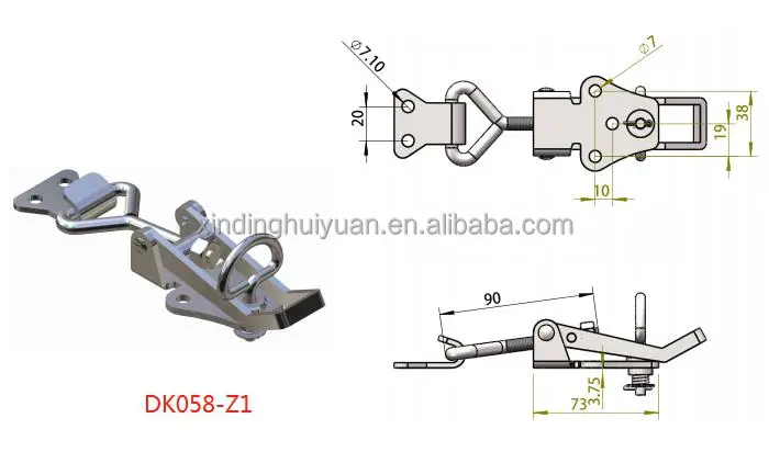 Spring Loaded Trailer Latch Over Center Latch Toggle Fasteners ...