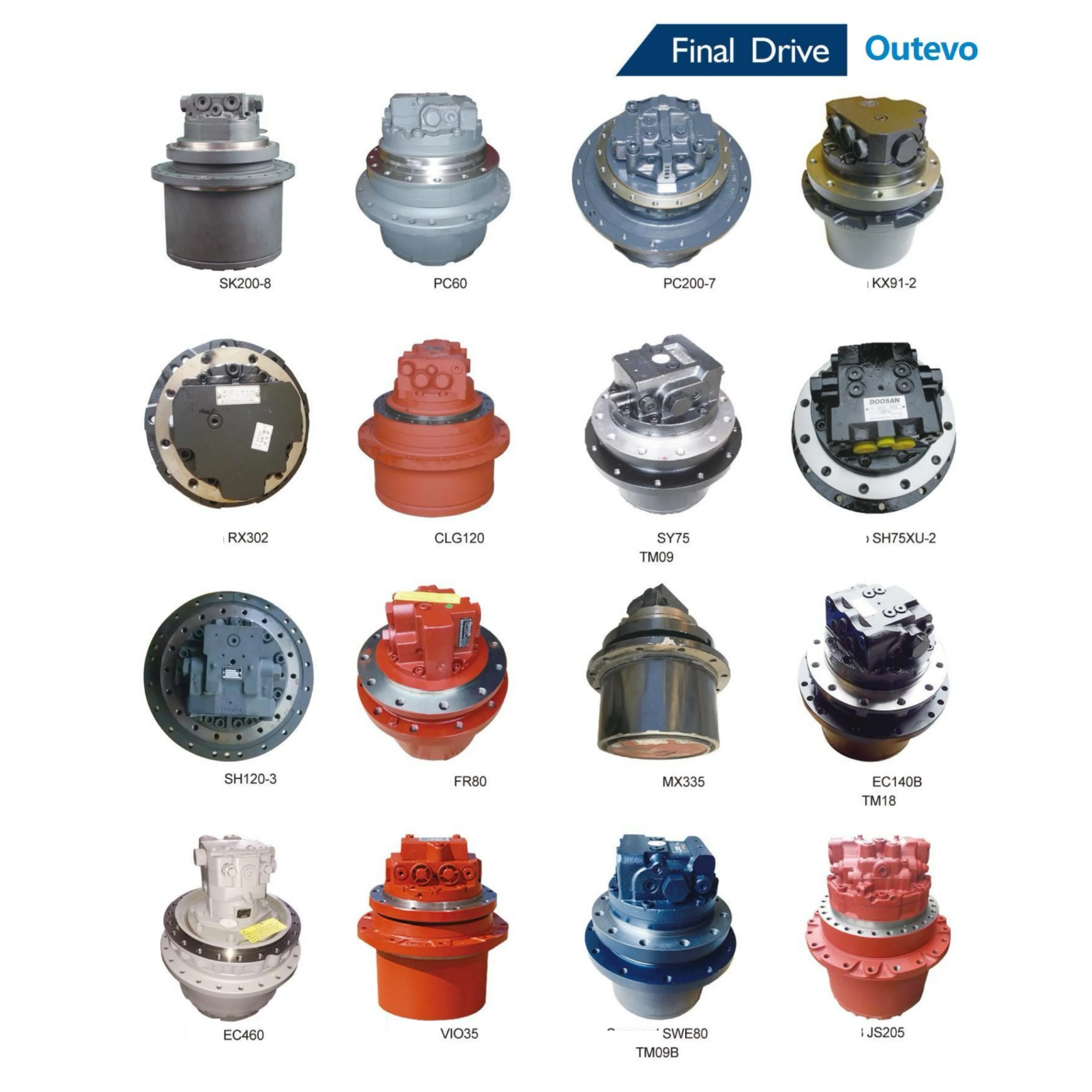 Hydraulic Travel Motor Assembly Final Drive PHV-2B-20B-P-8862A for Mini ...