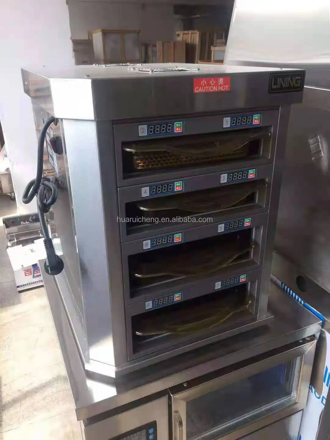 Commercial KFC 2 Layers Electric Heated Holding Cabinet - Insulated ...