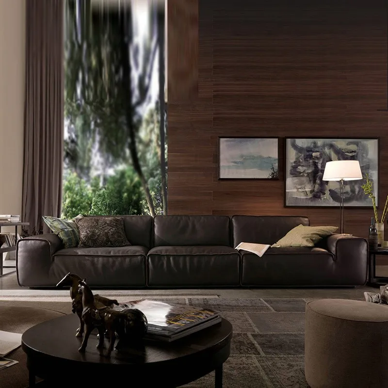 Commercial Grade Genuine Leather Modular Sofa | Project Fit-Outs – PGR ...