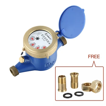 Multi Jet Water Meter Iso4064 R160 15mm Brass Water Meter Baylan Water ...
