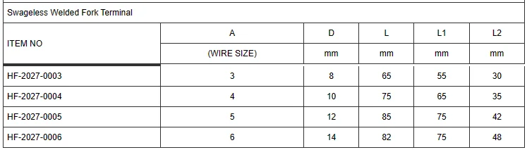 Swageless Welded Fork Terminal Stainless Steel Hardware Wire Rope ...