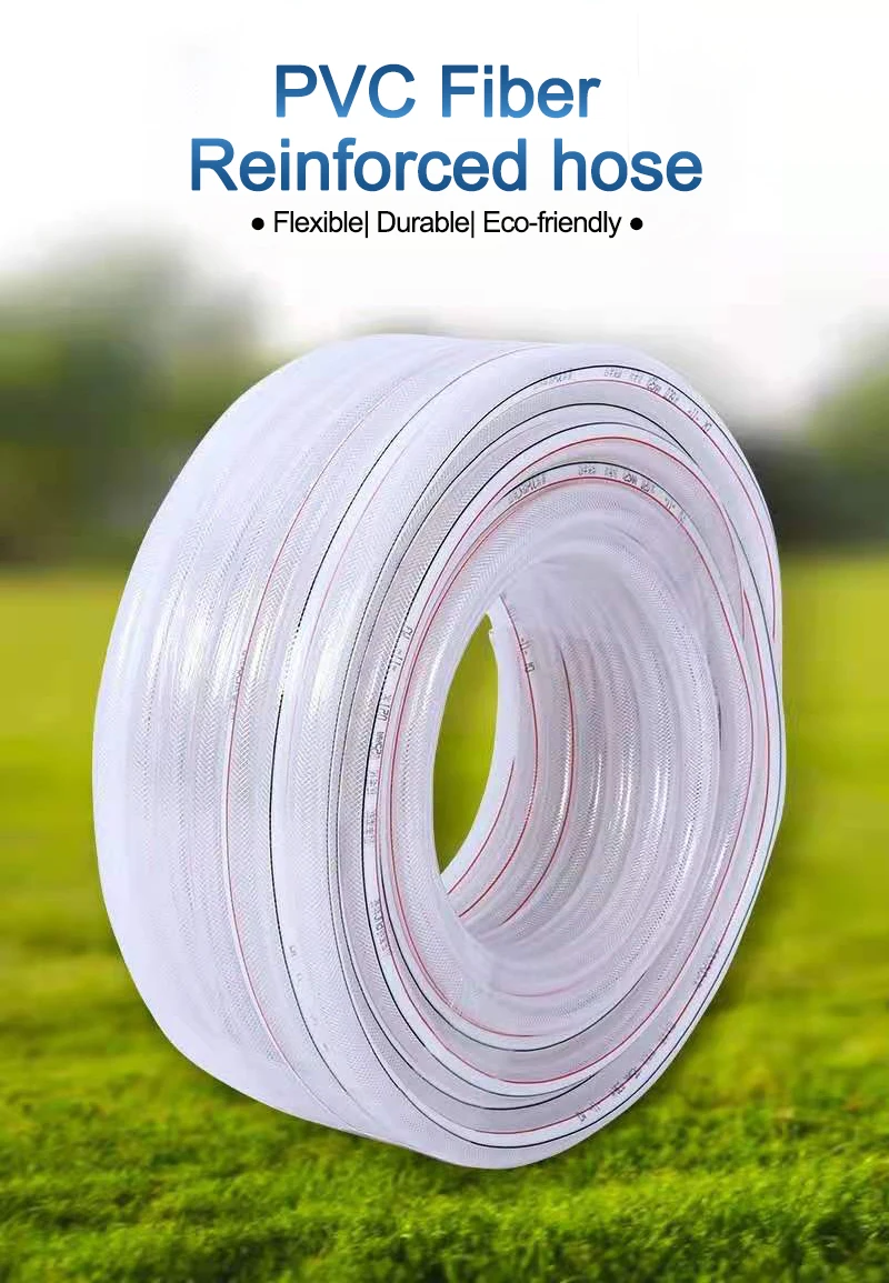 Durable Clear Pvc Reinforced Braided Water Hose - 2 Inch, Oem