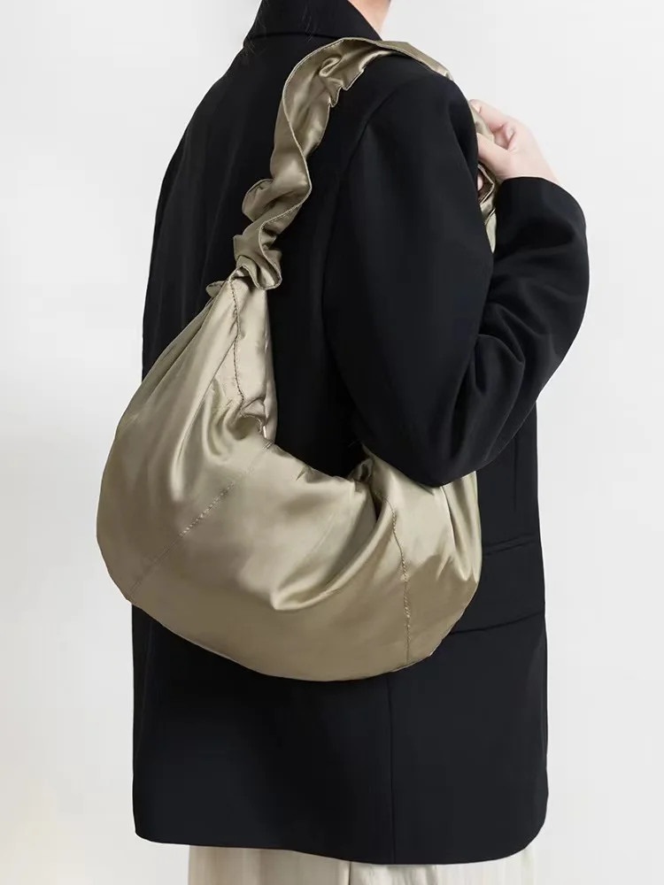 Latest Design Bag Silky Satin Dumpling Underarm Shoulder Bag Women ...