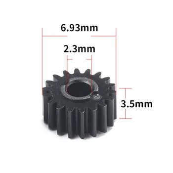 Factory Spot Wholesale Abs Nylon Pom 0.35 Small Module Gear 18 Tooth ...