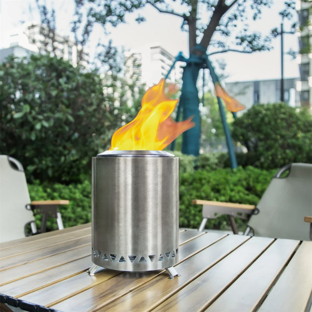 Custom Smokeless Charcoal Small Firewood Furnace Mini Smokeless ...