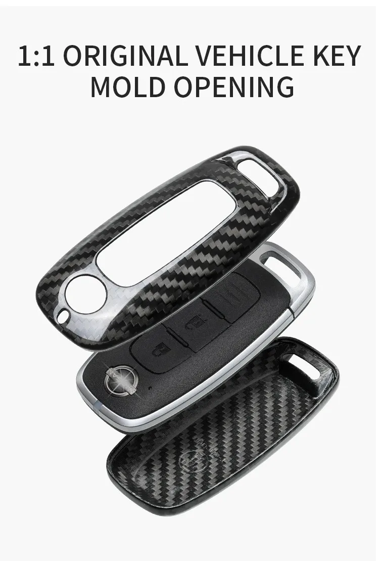 T-carbon Carbon Fiber Car Key Case Cover Fit For Nissan Tram Key Cover ...