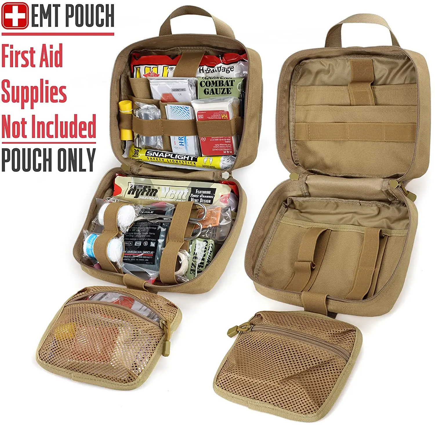 Large Capacity Ifak Molle Rescue Pouch Detachable Quick Release Pouch ...