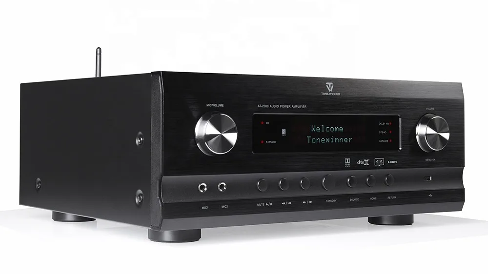 Tonewinner At-2300 7.1.2 Avr杜比全景声4k高清影音接收器家庭影院音频系统立体声卡拉ok集成放大器 - Buy 5. ...