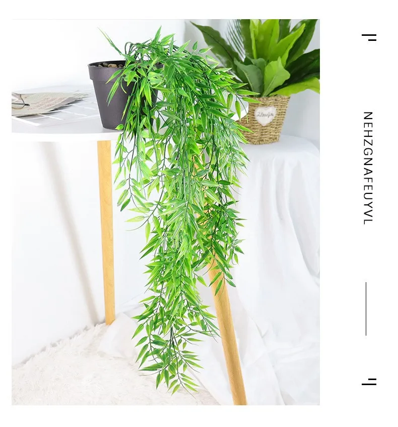 Artificial Willow Hanging Willow Greenery Garland String Wreath Decor ...