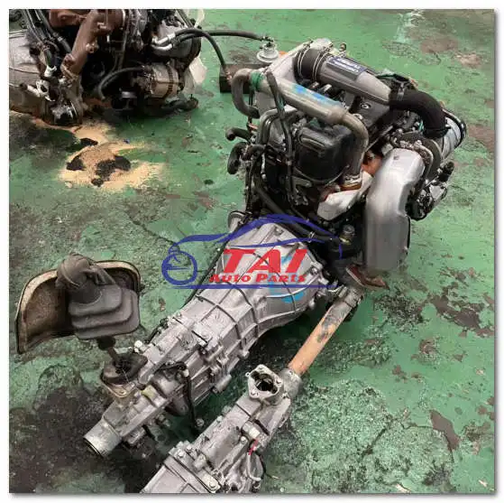 Japanese Used Diesel Engine 4jb1 4jb1t Engine With Turbo And Gearbox ...