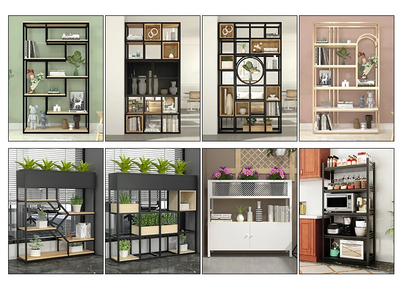 Simple Industrial Bookcase Modern Display Library Bookcase Free ...