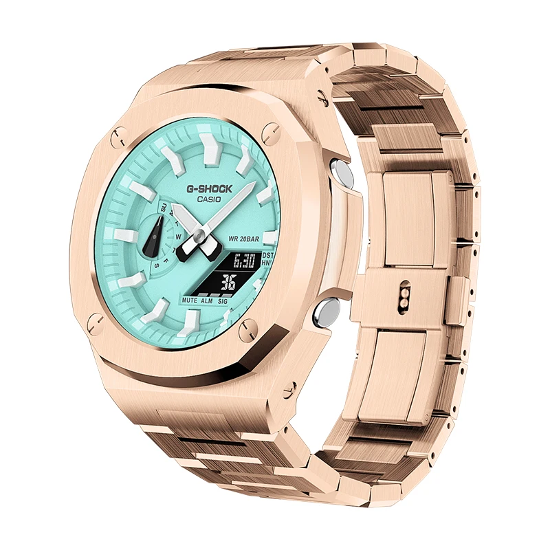 Mod Kit G Shock Ga2100 Stainless Steel Watch Band Strap And Case Bezel ...