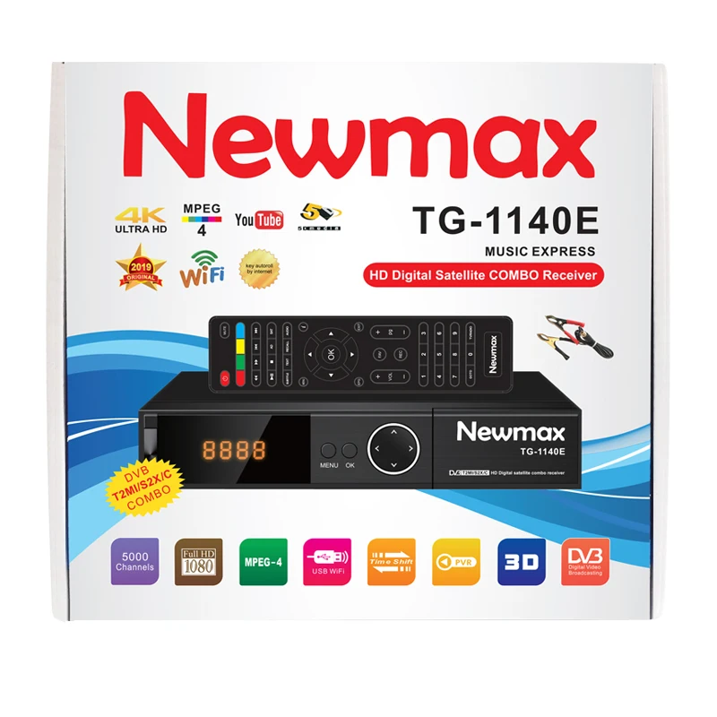 Newmax Tg-1140e Full High Definition 1080p Decoder Combo Dvb T2 S2 Set ...