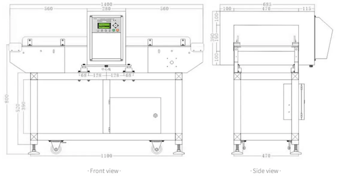 Sri Lanka Profesional Price Industrial Metal Detector De Metais Metales Machine For Food ...
