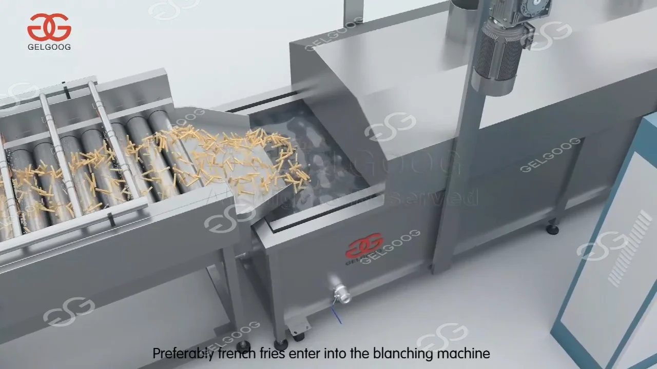 Group 500kg/h Frozen French Fries Making Production Line Snack Stackable Pringles Potato Chips ...