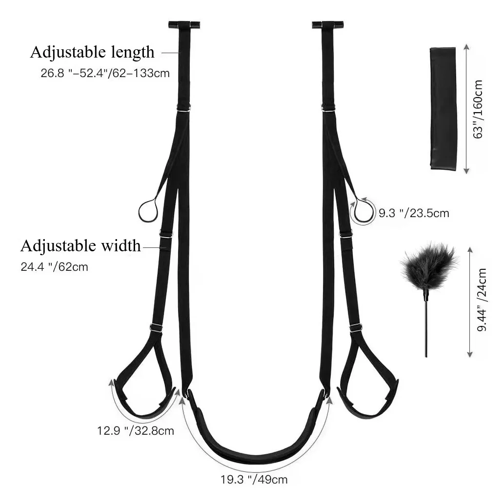 Double Bondage Set - SM Thigh Restraint Sling Legs Binding