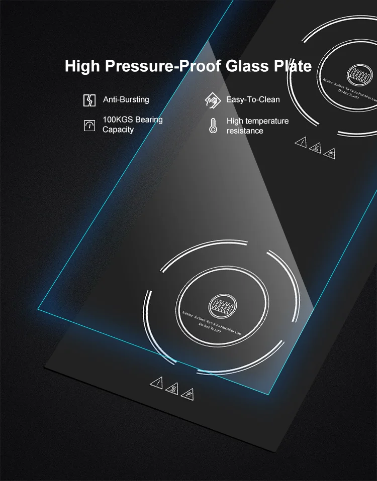 6 Burner Commercial Electric Hob - Industrial Cooktop