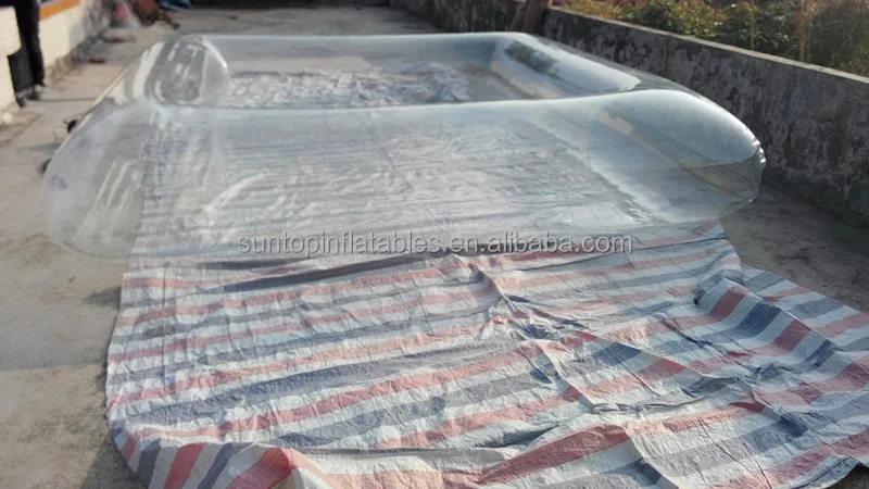 Clear Inflatable Pool - Durable, Transparent, and Safe