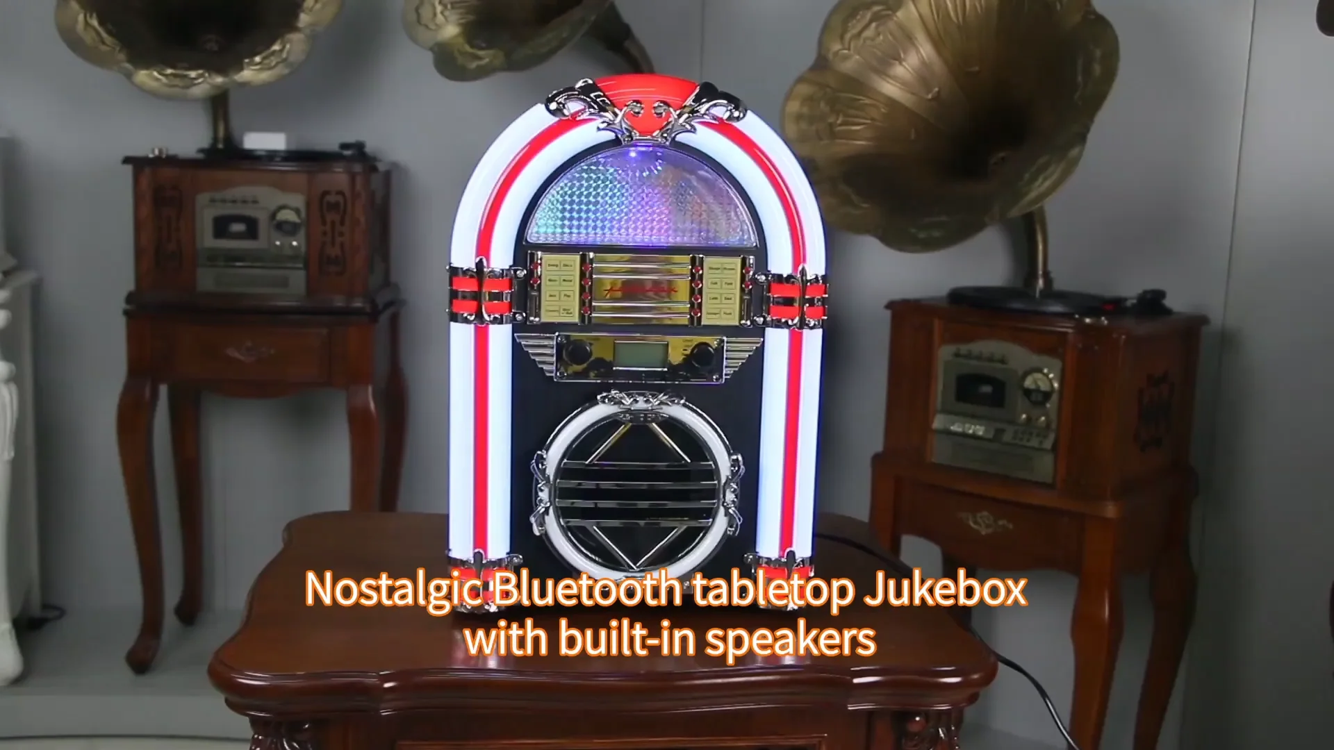 Retro Largest Rockolas Jukebox With Built In Blue-tooth Vinyl Lp Record ...