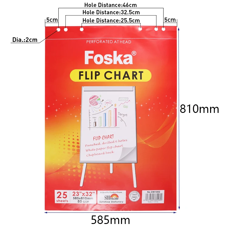 Foska Large Chart Paper - Ideal for Presentations & Teaching