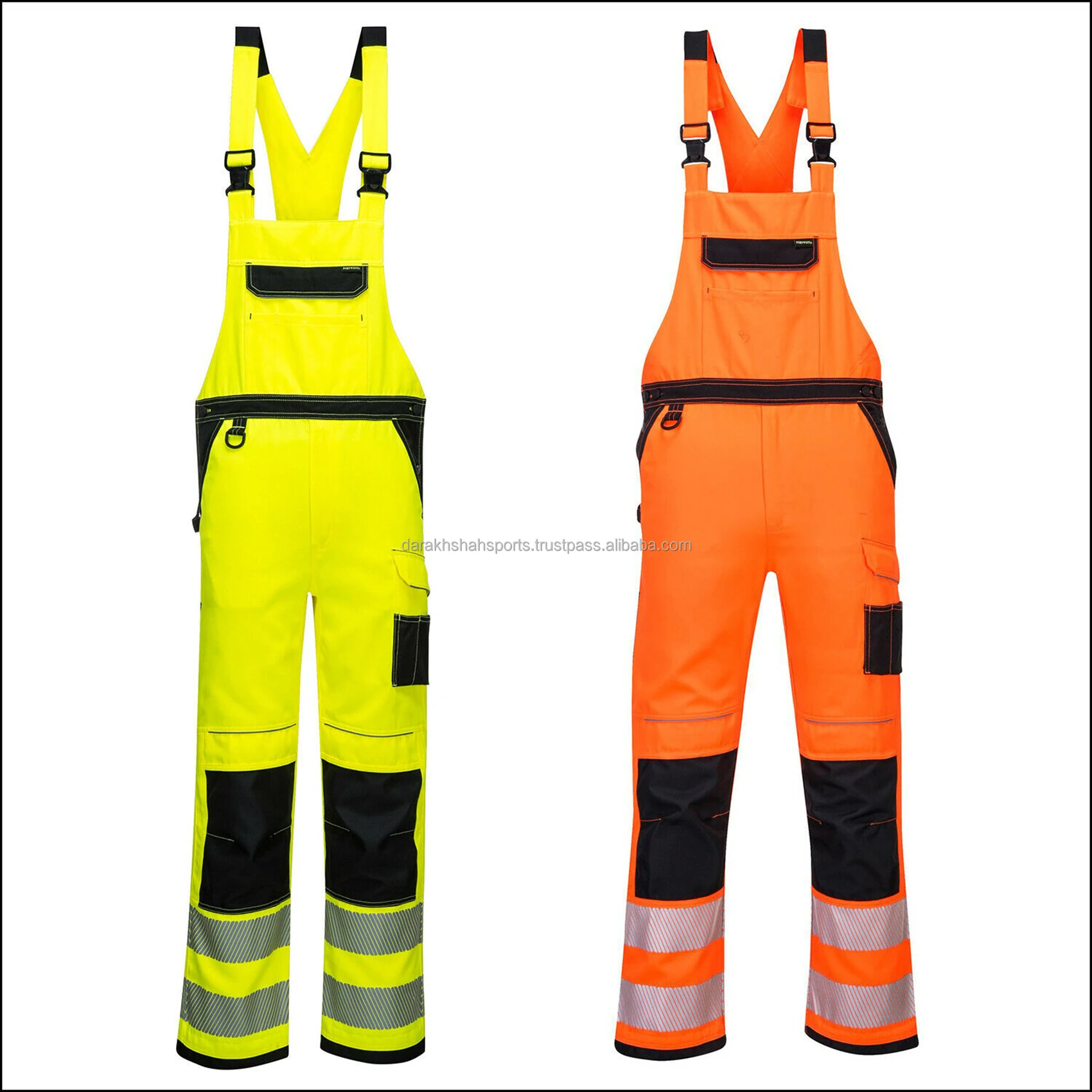 Work Suit Coverall Fireproof Workwear Overalls Neon Colors Reflective ...